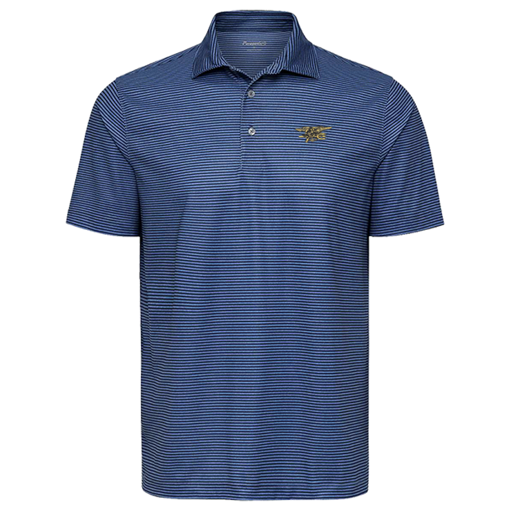 Trident Blue Heather Aiken Striped Polo – UDT-SEAL Store