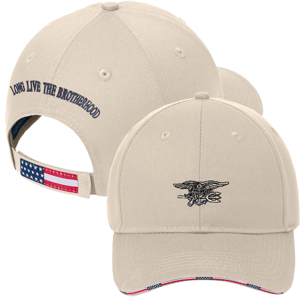 Trident Americana Flag Long Live the Brotherhood Cap – UDT-SEAL Store