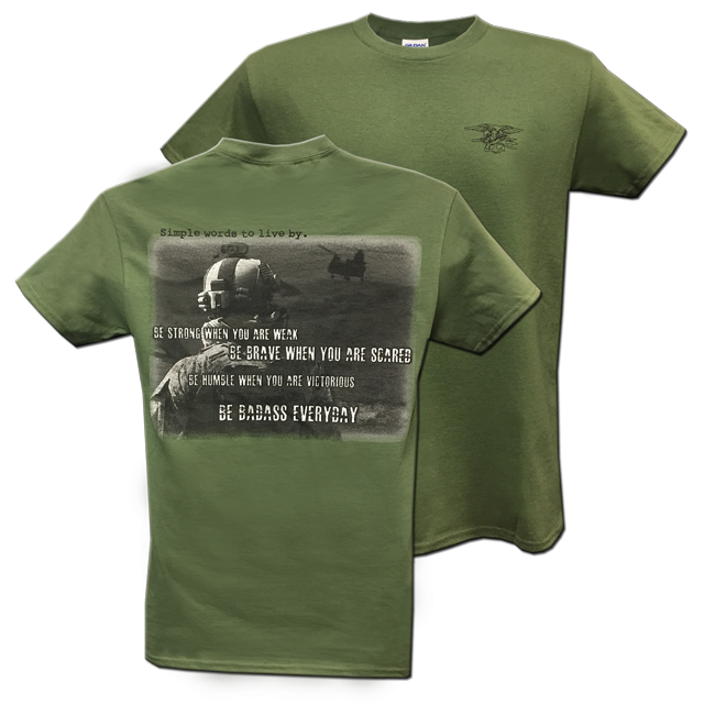 Be Badass Everyday T-shirt – UDT-SEAL Store